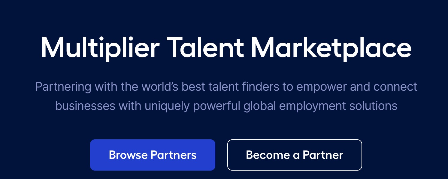 Start your global talent search with our trusted partners | Multiplier