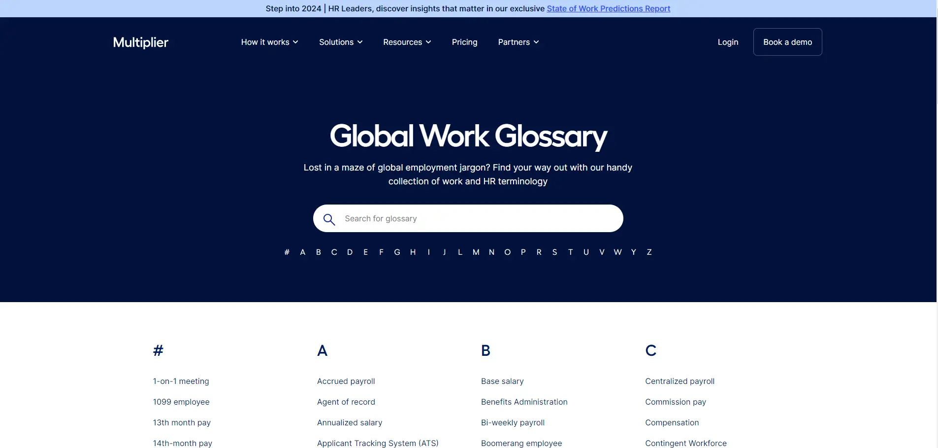 Global Work Glossary