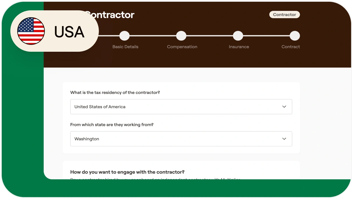 How to onboard contractors in the United States of America (USA)