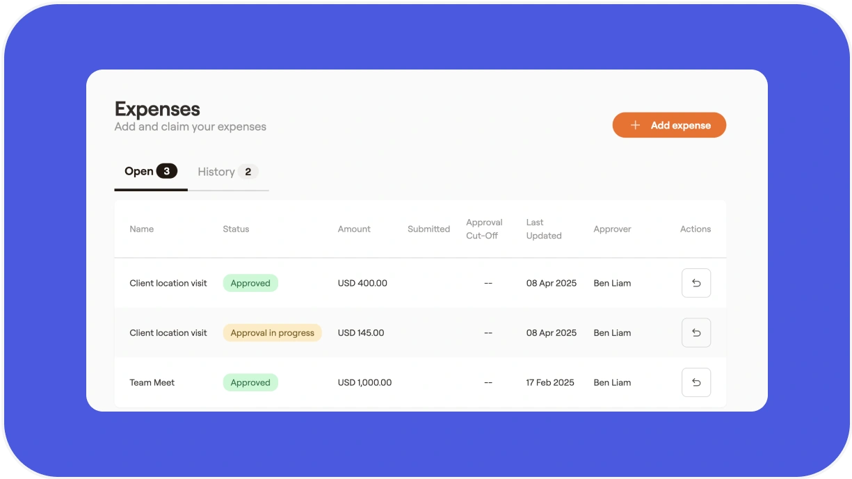 How to submit commute expenses for approval